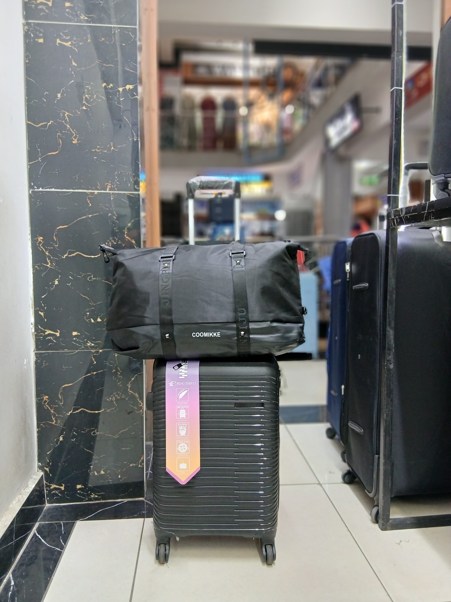 2in1 smart travel suitcase combo